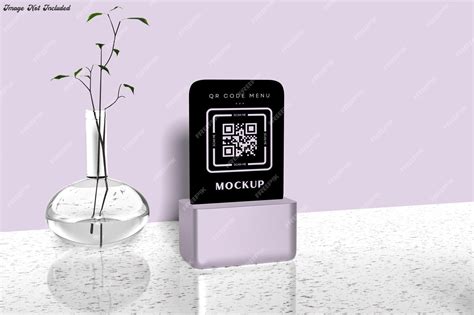 Premium Psd Qr Code Mockup