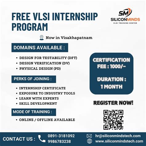 Vlsi Internship Siliconminds Vlsitraining Engineering Skilldevelopment Industryexposure
