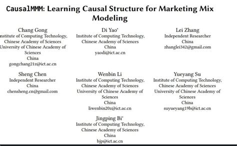 Causalmmm Learning Causal Structure For Marketing Mix Modeling 📘 What… Naman Adep