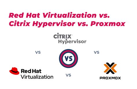 Red Hat Virtualization Vs Citrix Hypervisor Vs Proxmox Open Virtualization