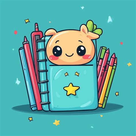 Cute Assignment Cartoon Vector Icon Premium Ai Generated Vector