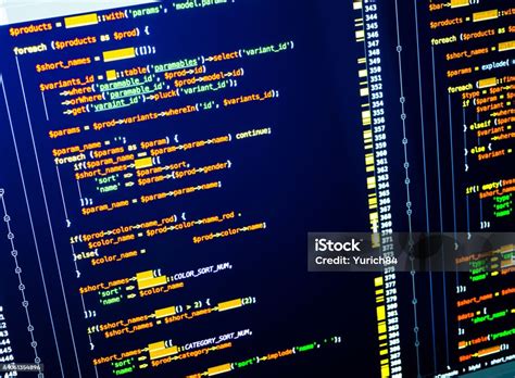 Backend Coding Workflow Of The Web Developing Colorful Code On Dark