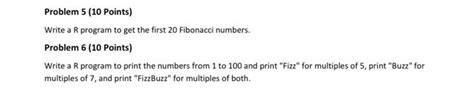 Solved Problem 5 10 Points Write A R Program To Get The