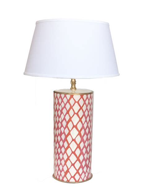 Pink Python Lamp Pink Python Lamp With White Shade Dana Gibson In 2022 Lamp Linen Shades