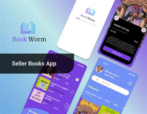 تصميم تطبيق متجر لبيع الكتب Ui Ux مستقل