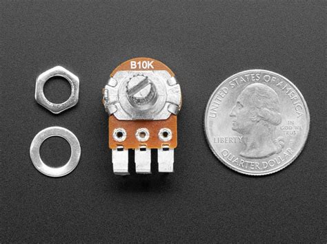 Panel Mount Right Angle 10k Linear Potentiometer W On Off Switch 10k The Pi Hut