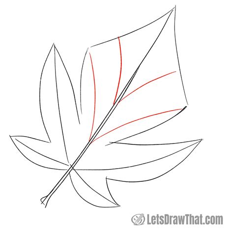 How To Draw Leaves Easy Fall Leaf Drawings