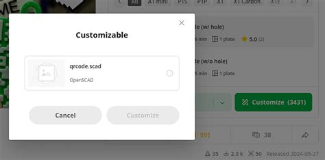 Auto Select Single Scad File For Openscad Customization Makerworld Bambu Lab Community Forum