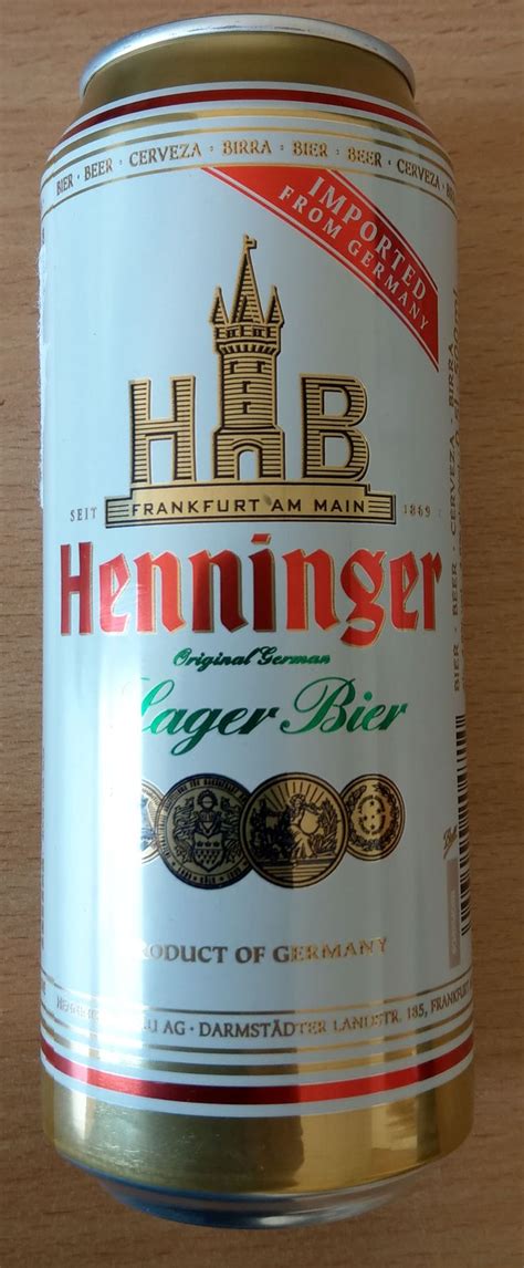 HENNINGER Original German Lager Bier | Latas, Botes