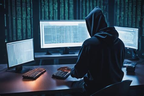Premium Ai Image Hacker In The Computerhacker In The Computeryoung