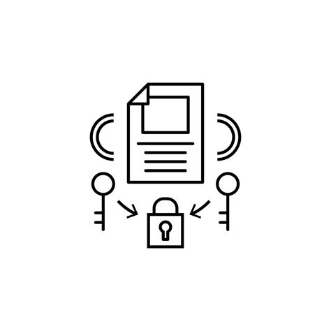 Document Data Locked Vector Icon Illustration Vector Art At Vecteezy