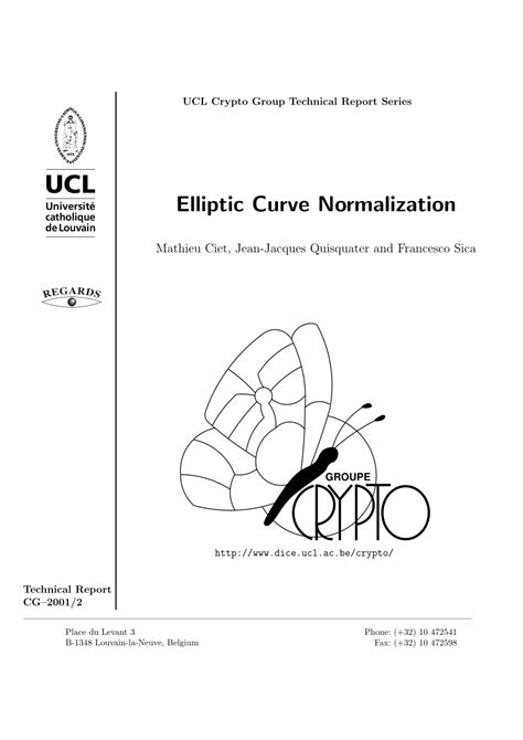 PDF Elliptic Curve Normalization