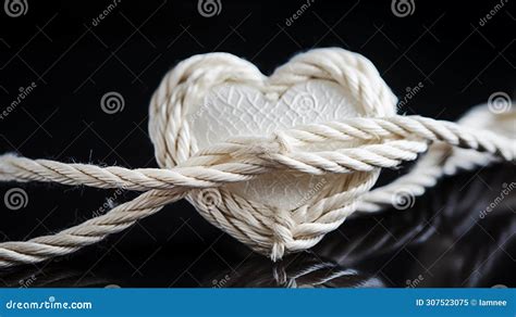 Binding Hearts In Bonds With White String Ceremoniesai Generated