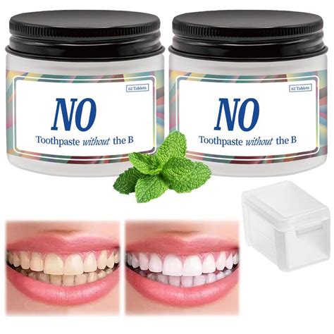 2 Pcs Toothpaste Tablets Hydroxyapatite Toothpaste Toothpaste Tablets