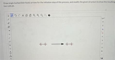 Solved draw single barbed arrows for the initiation step of | Chegg.com