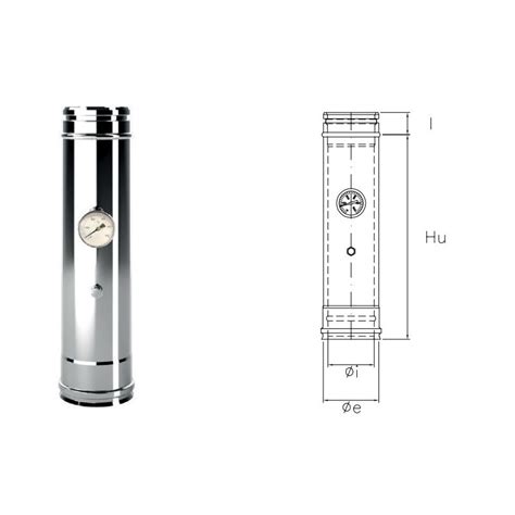 Modulo Rilevamento Sonda Temperatura Fumi Iaic Isoair Inox Canna