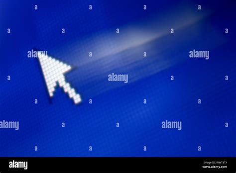 Cursor Arrow In Move Abstract Background Stock Photo Alamy