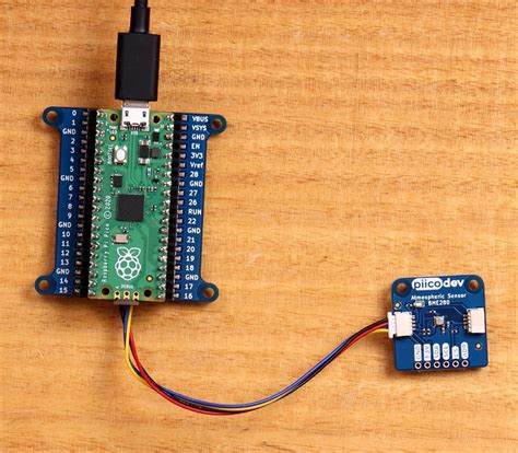 PiicoDev Atmospheric Sensor BME280 Raspberry Pi Pico Guide Tutorial Australia