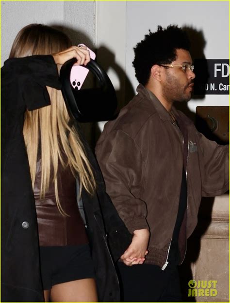 The Weeknd And Girlfriend Simi Khadra Hold Hands While Stepping Out For