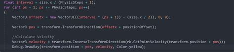 How To Calculate The Point Velocity No Rigidbody Unity Engine