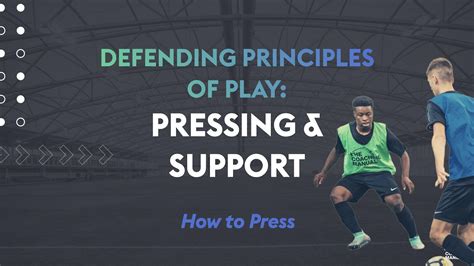 Defending Principles of Play: Pressing and Support - How to Press - The Coaching Manual