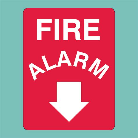 Fire Signs Fire Alarm Arrow Statutory Signs