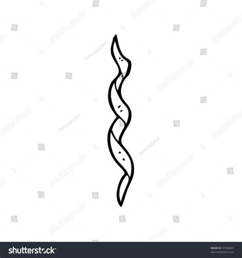 Curling Ribbon Drawing Stock Vector Illustration Shutterstock