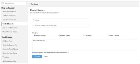 Manage Settings Zoho Analytics On Premise