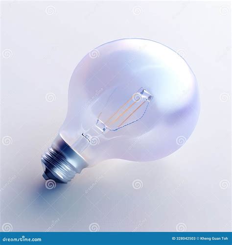 Glossy Stylized Glass Icon Of Lightbulb Stock Illustration Illustration Of Lamp Lightbulb