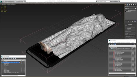 Male Dead Body Covered With Cloth 3d Model 79 3ds Blend C4d Fbx Max Ma Lxo Obj Free3d