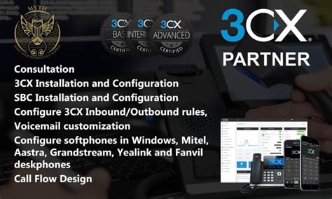 Install And Configure 3cx Voip Pbx System For You Including Ip Phone Sip Trunk By Myth Ites Fiverr