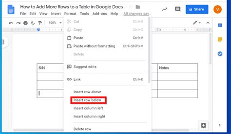 How To Add More Rows To A Table In Word And Google Docs