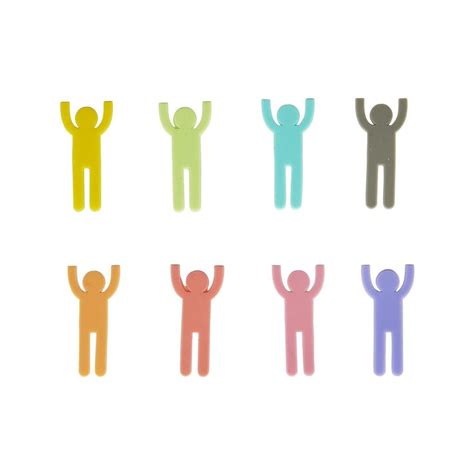 Glasmarkeerders Klevende Mannetjes Alles In Wonderland