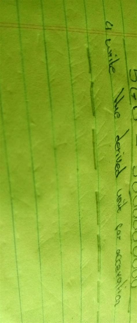 Derived Unit For Acceleration StudyX