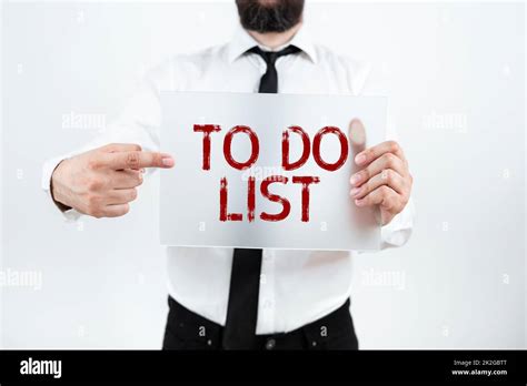 Handwriting Text To Do List Word Written On A Structure That Usualy Made In Paper Contining
