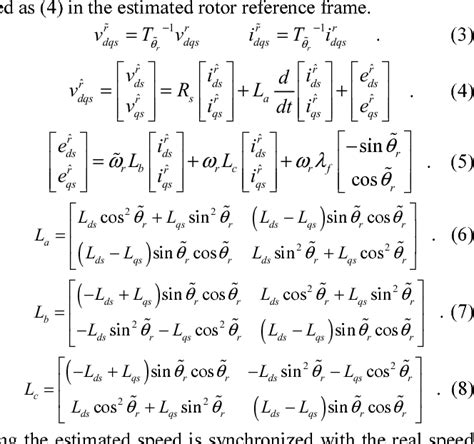 Figure 3 From Sensorless Control Of Ac Motor — Where Are We Now Semantic Scholar