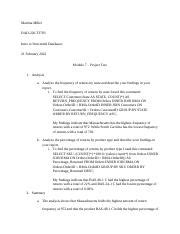 DAD220 Module 7 Project 2 Miller Docx Martina Miller DAD 220 T3783 Intro To Structured