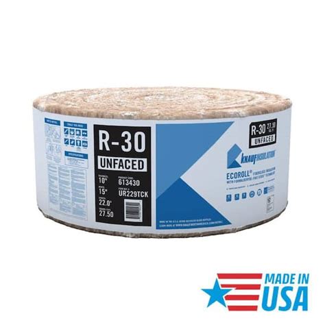 Unfaced R30 Fiberglass Insulation The Home Depot