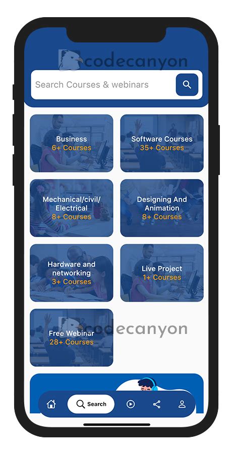 Flutter Online Education Course UI Kit Template By Templatesvilla CodeCanyon