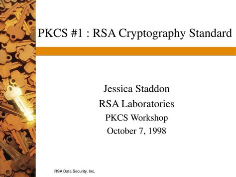 Ppt Pkcs 1 Rsa Cryptography Standard Powerpoint Presentation Free Download Id5138711