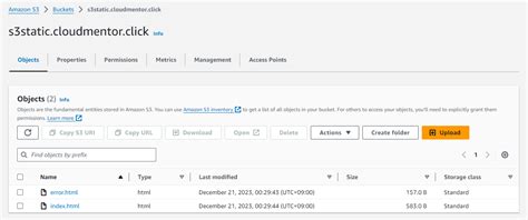 How To Create A Static Website Using Amazon S3 Cloudmentorpro Blog