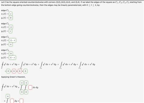 solved let c be ﻿the square oriented counterclockwise with