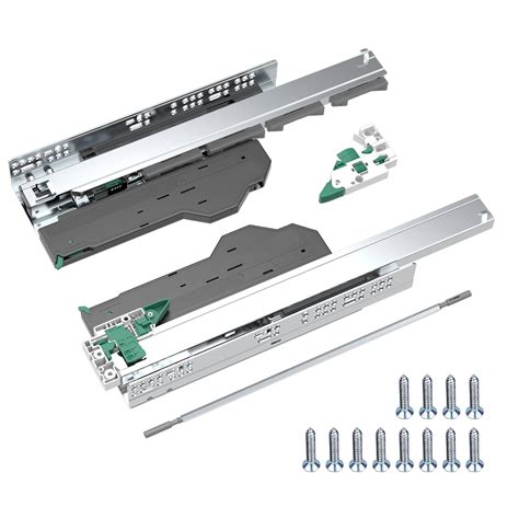 Phwalk Push To Open Soft Close Drawer Slide 12 Inch Push To Open Soft Close Dual Function