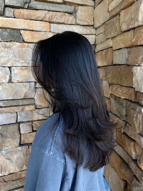 Curtain Bangs With Layers Black Hair Haircuts Layered Haircuts For