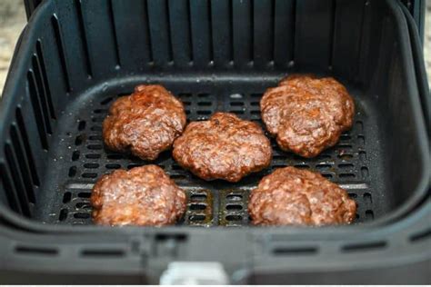 Lean Beef Sausage Patties Air Fryer And Skillet Method Amees Savory Dish