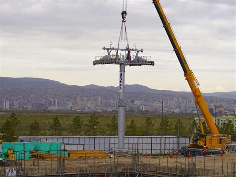 Дүүжин замын тээвэр төслийн тулгуур баганыг суурилуулах ажил үргэлжилж байна