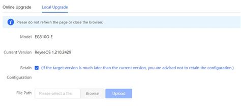 Ruijie Rg Eg210g P Series Routers Eg 3 0 1 B11p210 Firmware