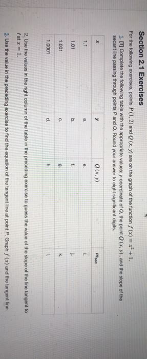 solved section 2 1 exercises for the following exercises
