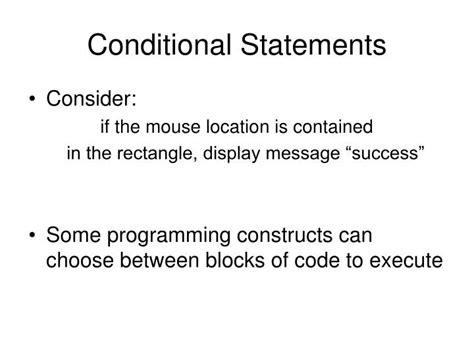 Ppt Guide To Using Conditional Statements In Programming Powerpoint Presentation Id4143697