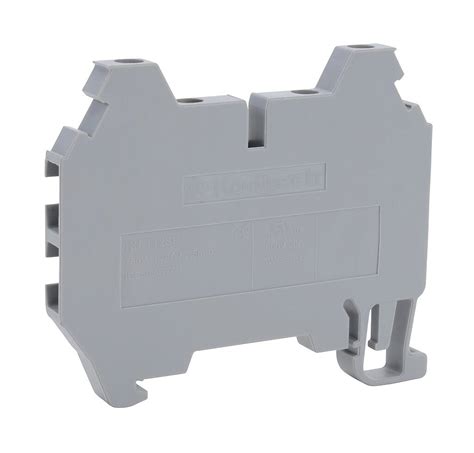 Screw Common Point Single Level Feedthrough Terminal Block 100 Pk Gray 26 12 Awg Pn Kn